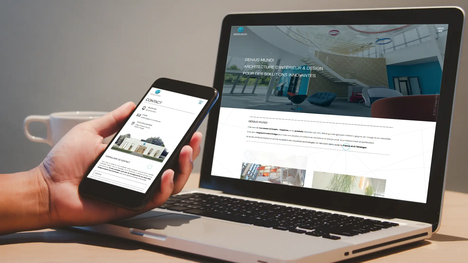 Création Site web Studio d'Architecture & Design : GENIUS MUNDI